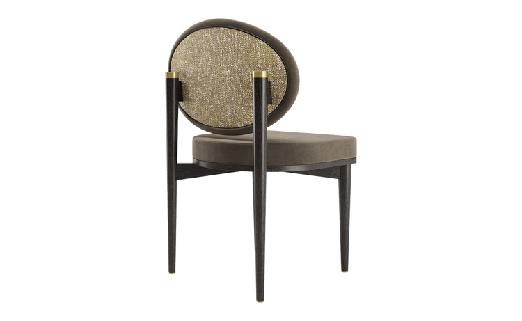 Crete Dining Chair | Modernist Velvet & Brass by Frato | Frato