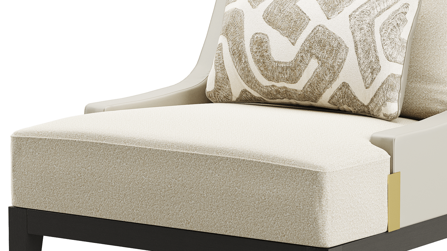 Brera Chair | Brushed-Brass Accent Luxury by Frato | Frato