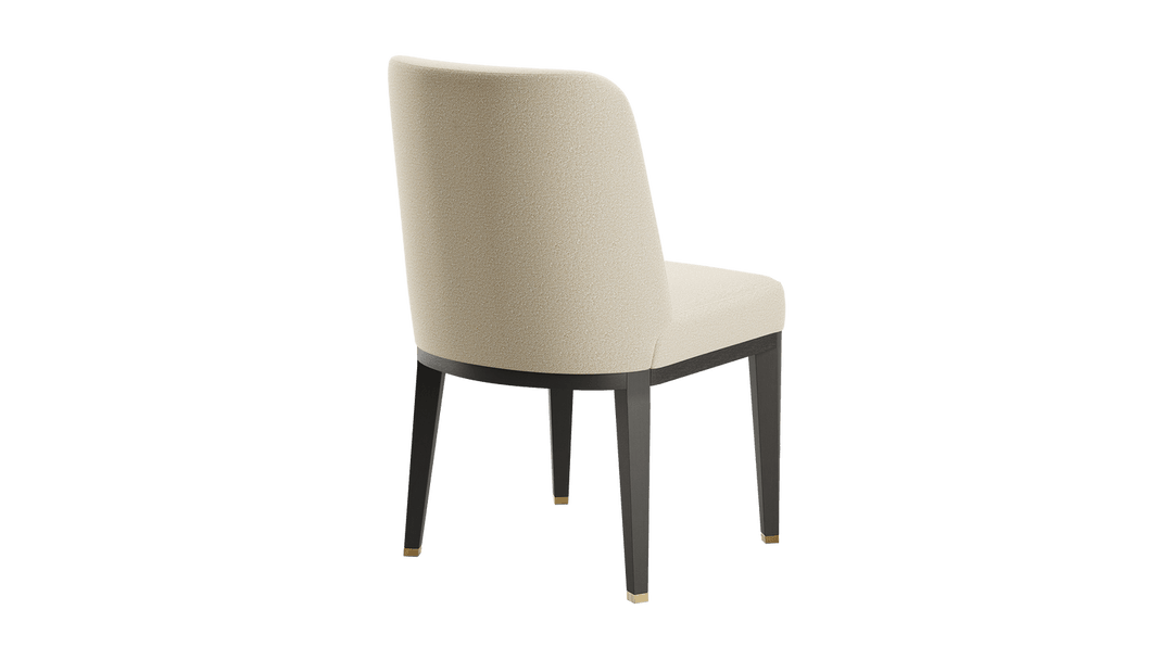 Thames Chair | Monochrome Elegance with Brass Accents by Frato | Frato