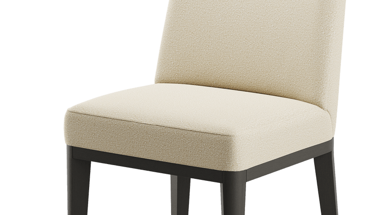 Thames Chair | Monochrome Elegance with Brass Accents by Frato | Frato