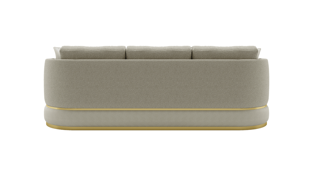 Arezzo Sofa | Luxe Velvet with Brass & Woven Detailing by Frato | Frato