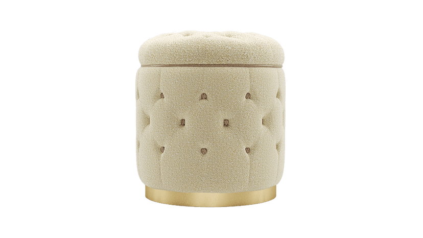 La Scala Stool | Plush Button-Backed Accent by Frato | Frato