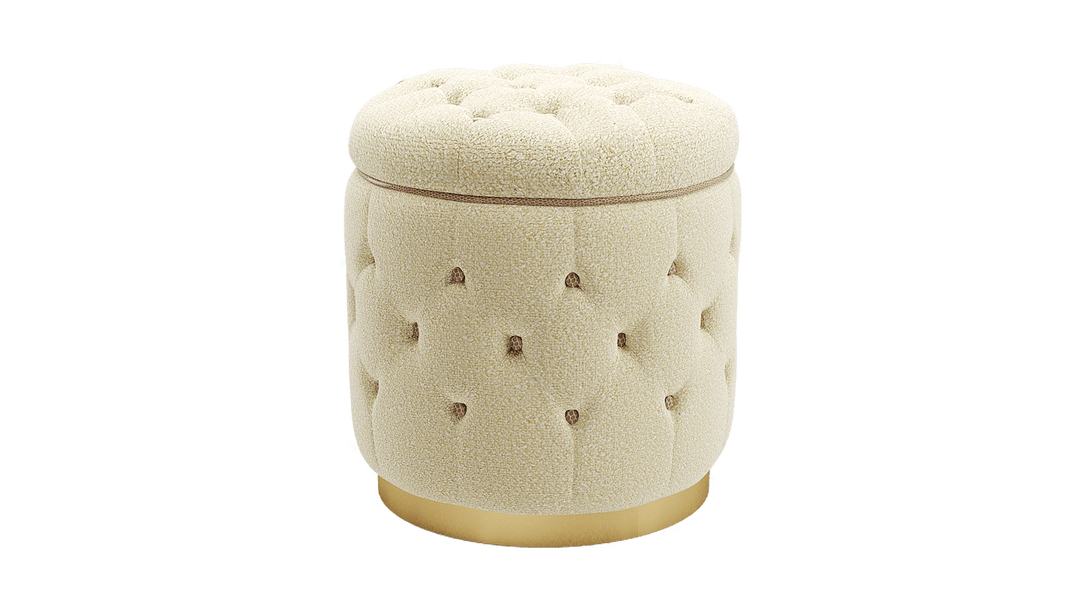 La Scala Stool | Plush Button-Backed Accent by Frato | Frato