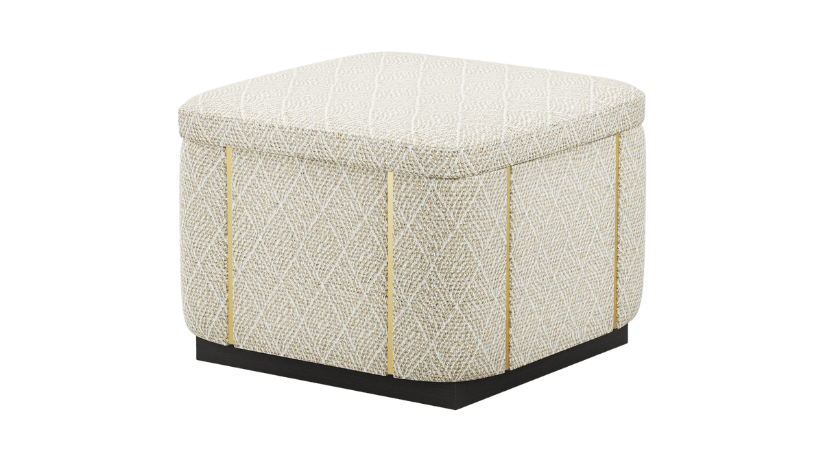 Ubud Stool | Geometric Upholstered Accent by Frato | Frato